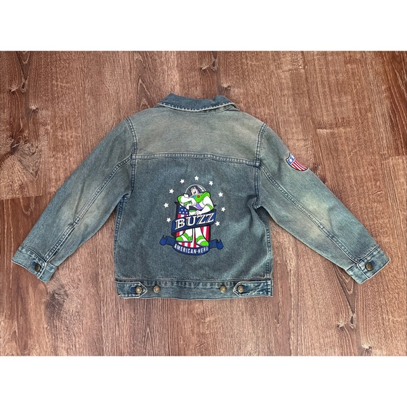 Disney | Jackets & Coats | Disney Buzz Lightyear Denim Jean Jacket 45 ...